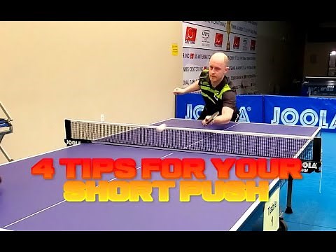 Table Tennis Techniques: 4 Easy Tips for the Short Push