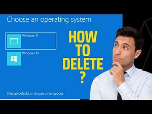How to remove one windows from dual boot system ? choose an operating system windows 10 on volume 3