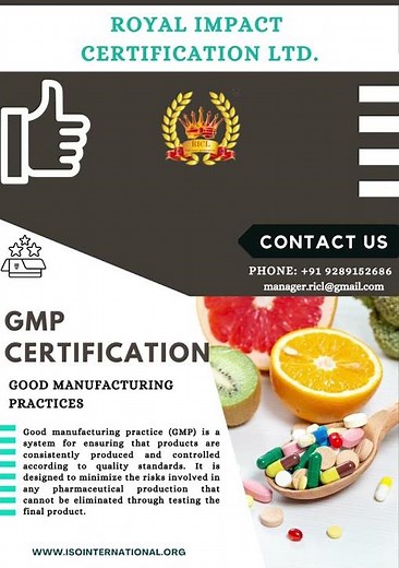 Good Manufacturing Practices Certification (GMP) | Benefits | Approval | Guidelines, Certification