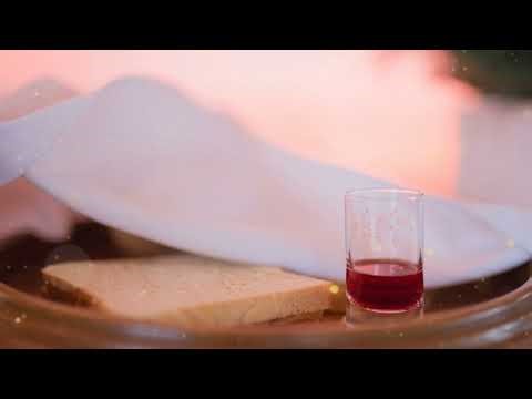 Communion Bread and wine | Background loop | Musical Notes | Motion | Effects | 4K HD