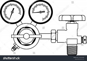 Pressure Gas Regulator Cylinder Valve Vector Stock Vector (Royalty Free) 2233825089 | Shutterstock