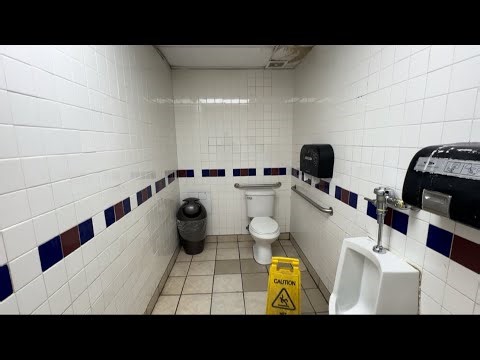 Shell Gas Station Men’s Restroom