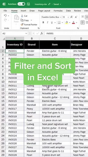 How to Filter and Sort Data in Excel | Excel Tips & Tricks