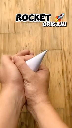 How to make a paper rocket #shorts #origami