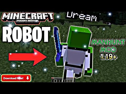 Dream manhunt addon for Minecraft pe 1.20+ | Dream robot for mcpe | Dream for mcpe | mcpe 1.20+
