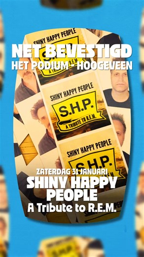 𝗡𝗘𝗧 𝗕𝗘𝗩𝗘𝗦𝗧𝗜𝗚𝗗 𝟮𝟬𝟮𝟲 In oktober bevestigden we een hele bult nieuwe concerten voor 2026! Van R.E.M.-tribute Shiny Happy People tot boerenrockiconen Mooi Wark, van TikTok Tammo & Band tot Ramones Alive met Flora Skuller. Daarnaast komen onder andere Mercy John , powermetalveteranen MasterPlan (GER) en de Pop Punk & Poor Decisions Tour met DOG WITH A SPOON, AstroNutz en No Breakfast Goodbye naar Het Podium in 2026. Check alle data & tickets via hetpodium.nl. | Het Podium