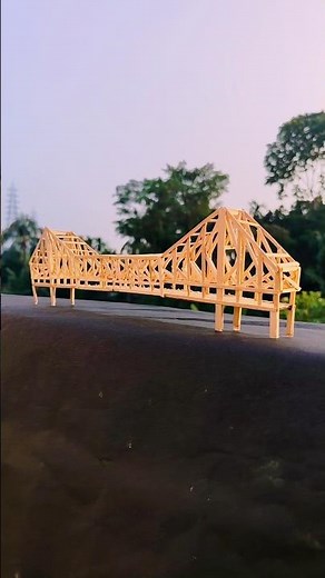 Miniature Howrah Bridge Model Making #shorts #howrahbridge