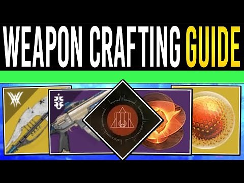 Destiny 2: WEAPON CRAFTING GUIDE! Test RANGE! Exotic Glaives, Unlocking Patterns, Materials & Perks