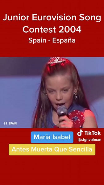 Maria Isabel: Winner of Junior Eurovision Song Contest 2004