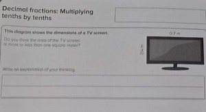 Decimal fractions: Multiplying tenths by tenthsThis dlagram s... | Filo