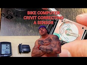 BIKE COMPUTER CRIVIT CORRECTING A SENSOR а.С.м