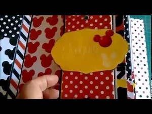 DIY-Mickey & Minnie - Disney Mini Album- SCRAPBOOKING