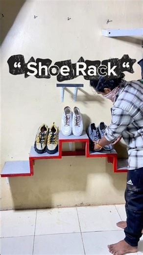 Cheap & Easy Shoe Rack | Small Space Hack #diy #tutorial