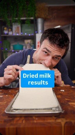 Mario Fabbri | THE RESULTS ARE IN: Freeze-dried milk did NOT turn out how I expected 🥴 What should I freeze dry next? So far I’ve freeze dried: - milk -... | Instagram