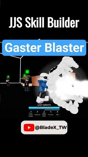 [JJS SkillBuilder]VFX Gaster Blaster showcase💀#jjs#roblox#skillbuilder#undertale#sans#gasterblaster