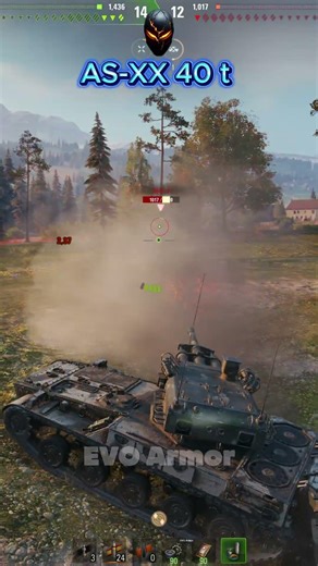 AS-XX 40 t Hidden Surprises and Destroys 3 Enemies! World of Tanks #wot #shorts