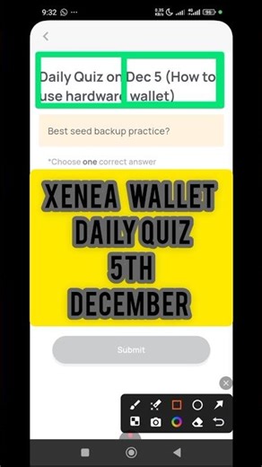 5TH DECEMBER: Xenea quiz Answer #airdrop
