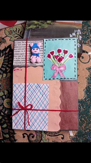 # how to make easy cute beautiful diary at home #diy #easypapercraft #craftyhome #art #paperart