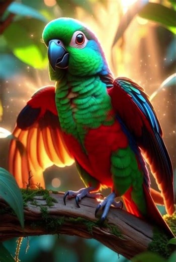 “Colorful Parrot Wings!”#CinematicAnimals #NatureBeauty #BirdLovers #TropicalWildlife #AnimalShorts