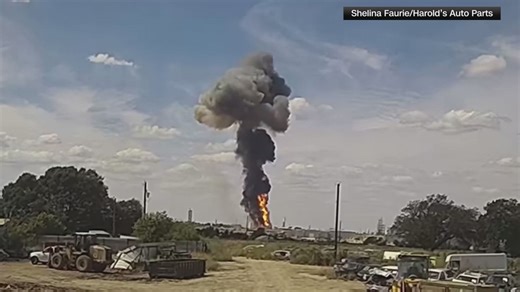 Explosion caught on camera at aerospace company in central Texas