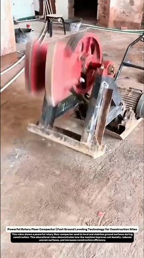 Powerful Rotary Floor Compactor | Fast Ground Leveling Technology for Construction Sites.