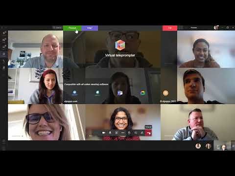 Virtual Teleprompter App for Webex, Zoom, Teams, Google Meet, GoTo Meeting, BlueJeans, more...