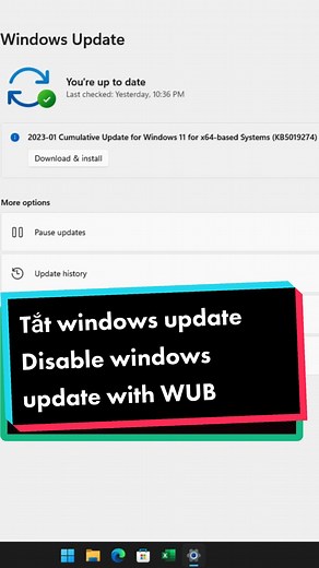 Tắt windows update Disable windows update with WUB