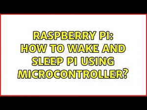 Raspberry Pi: How to wake and sleep pi using microcontroller?