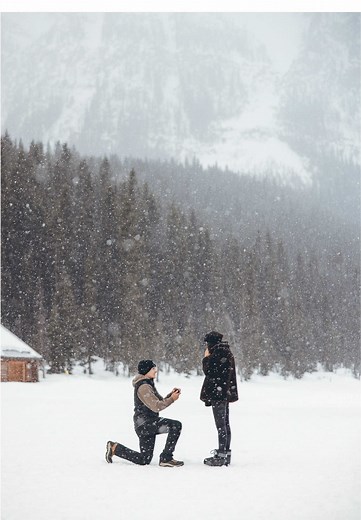 Stunning Surprise Proposal Photography in Banff