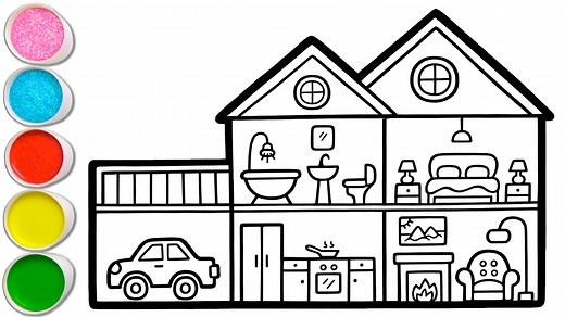 32K views · 905 reactions |  youtube.com/@MagicFingersArt  Hello! It's Sophia. Let's draw and paint HOUSE CROSS SECTION together  Magic Fingers Art Copyright © Moondog Pictures. All Rights Reserved. | Magic Fingers Art | Facebook