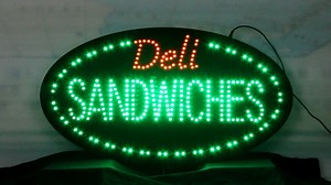 Watch LED Deli Sandwiches Sign for Business. on Amazon Live