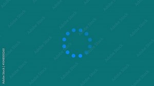Loading Animation Icon on Transparent Background. Download Progress, loading animated dots black background 4K Circle loading icon loop out animation