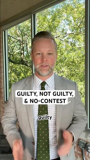 What’s the legal difference between guilty, not guilty, and no contest in Texas? #shorts