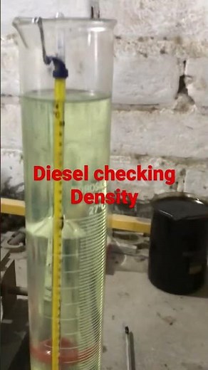Diesel density check hydrometer