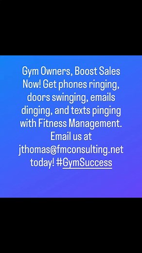Gym Success Blueprint. fmconsulting.net/gym-marketing #GymSuccess | Fitness Management & Consulting