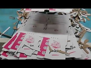 Pizza box making machine