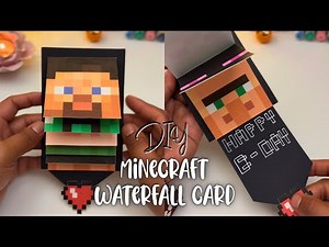 DIY Minecraft card for Bestie | Best friend gift idea | Cute gift idea for BFF