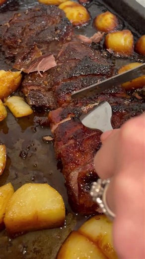 Flavourful Sticky Butterflied Roast Lamb Recipe