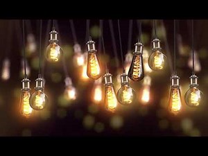 RETRO BULB ANIMATED VIDEO BACKGROUND || HANGING BULBS STOCK VIDEO LOOPS || FREE VIDEO BACKGROUND