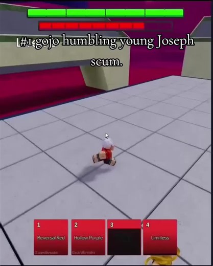 humbled this dude easily #roblox #aba #clip #gojo #jjks3 this aba slop is too easy heh...