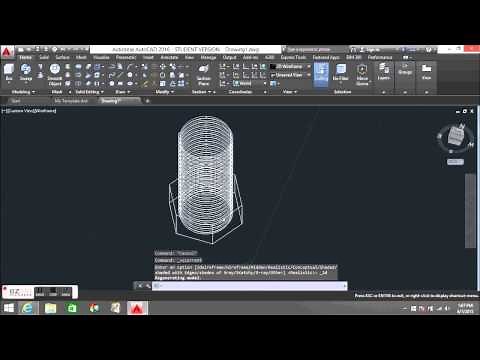 How To Make A Nut and Bolt in AutoCAD 3D