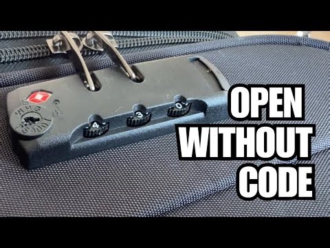 How To Easy Unlock Forgotten Suitcase Lock password