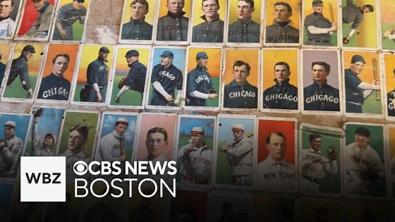 Antique collector selling rare baseball cards found glued to wooden chest in Rhode Island