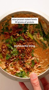 After filming this video we just stood over the pan eating it straight out of the pan. 🔥 Couldn’t stop talking about it. So so so good. Comment "recipe" to get it in your inbox! https://pinchofyum.com/miso-peanut-ramen-bowls | Pinch of Yum