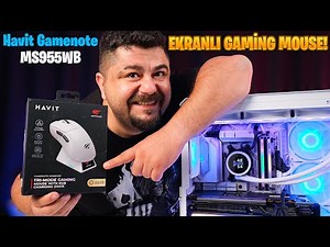 ⚡ Havit MS955WB Wireless Gaming Mouse with Display Charging Stand | Full Performance!