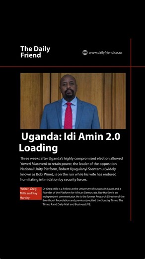 Greg Mills and Ray Hartley: "No country with nothing to hide behaves like this. And yet, some continue to take Museveni and his endless store of homilies at face value." #uganda #idiamin For more visit the Daily Friend website or follow the link in our bio. | The Daily Friend