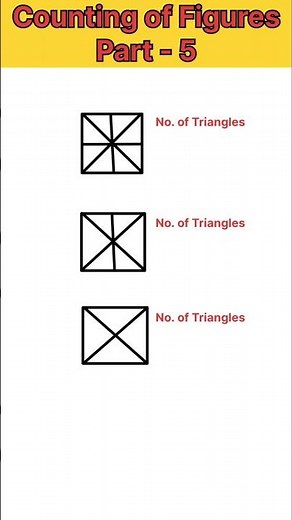 Count the TRIANGLES Challenge! #countingtriangles #countingfigurereasoning