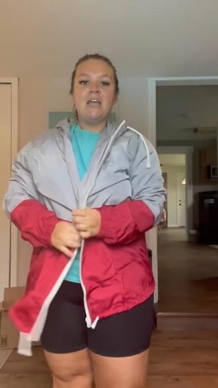 Women's Plus Size Rain Jacket Waterproof Rain Coat