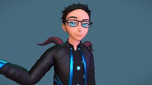 Vtuber xShacklesx - 3D model by Kaylizzle