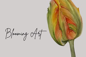 Radiant Tulips: A Watercolor Celebration of Spring